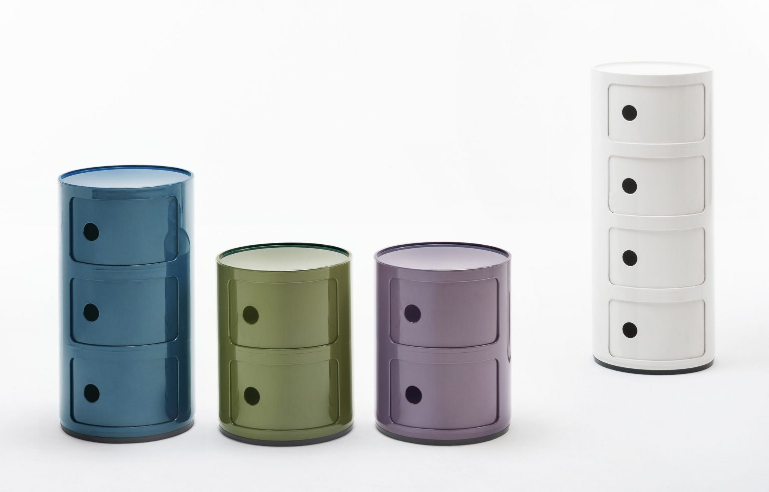 Mobile contenitore Componibili / 4 cassetti Blu Petrolio design Anna ...