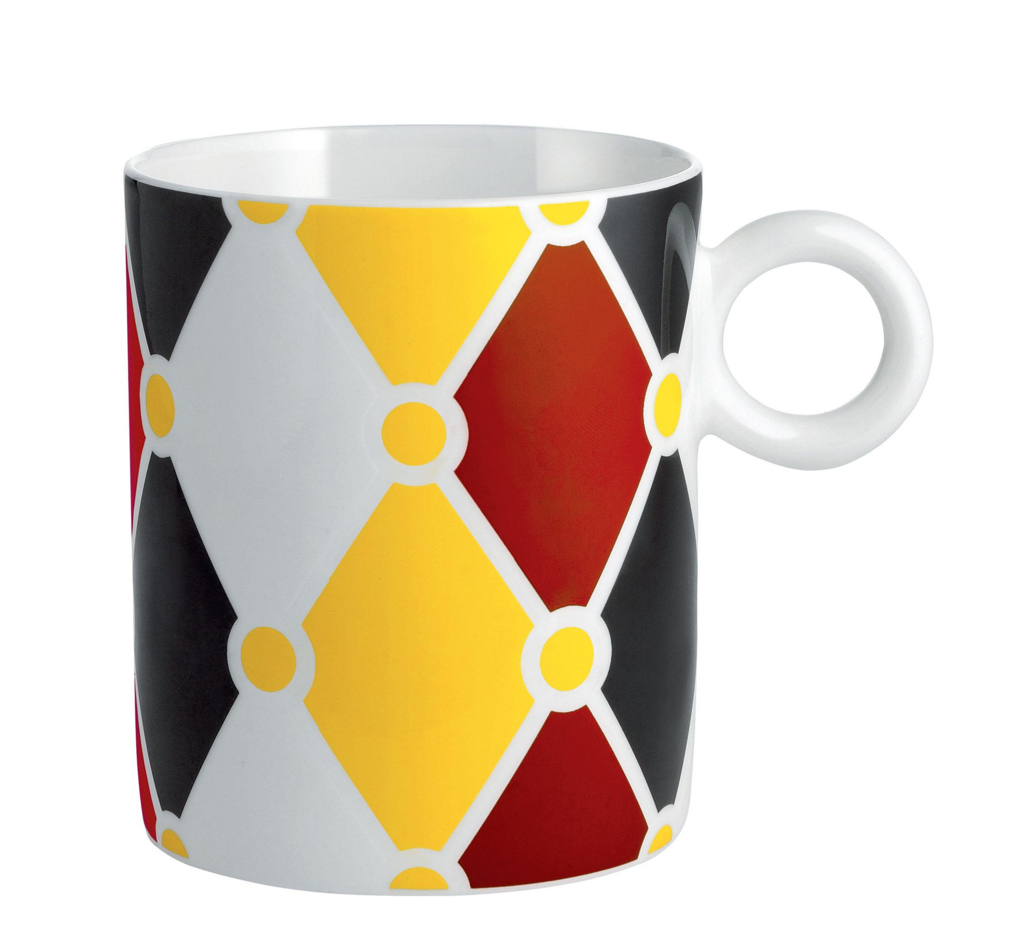 Mug Circus Bianco|Giallo|Rosso|Nero design Marcel Wanders for ALESSI ...