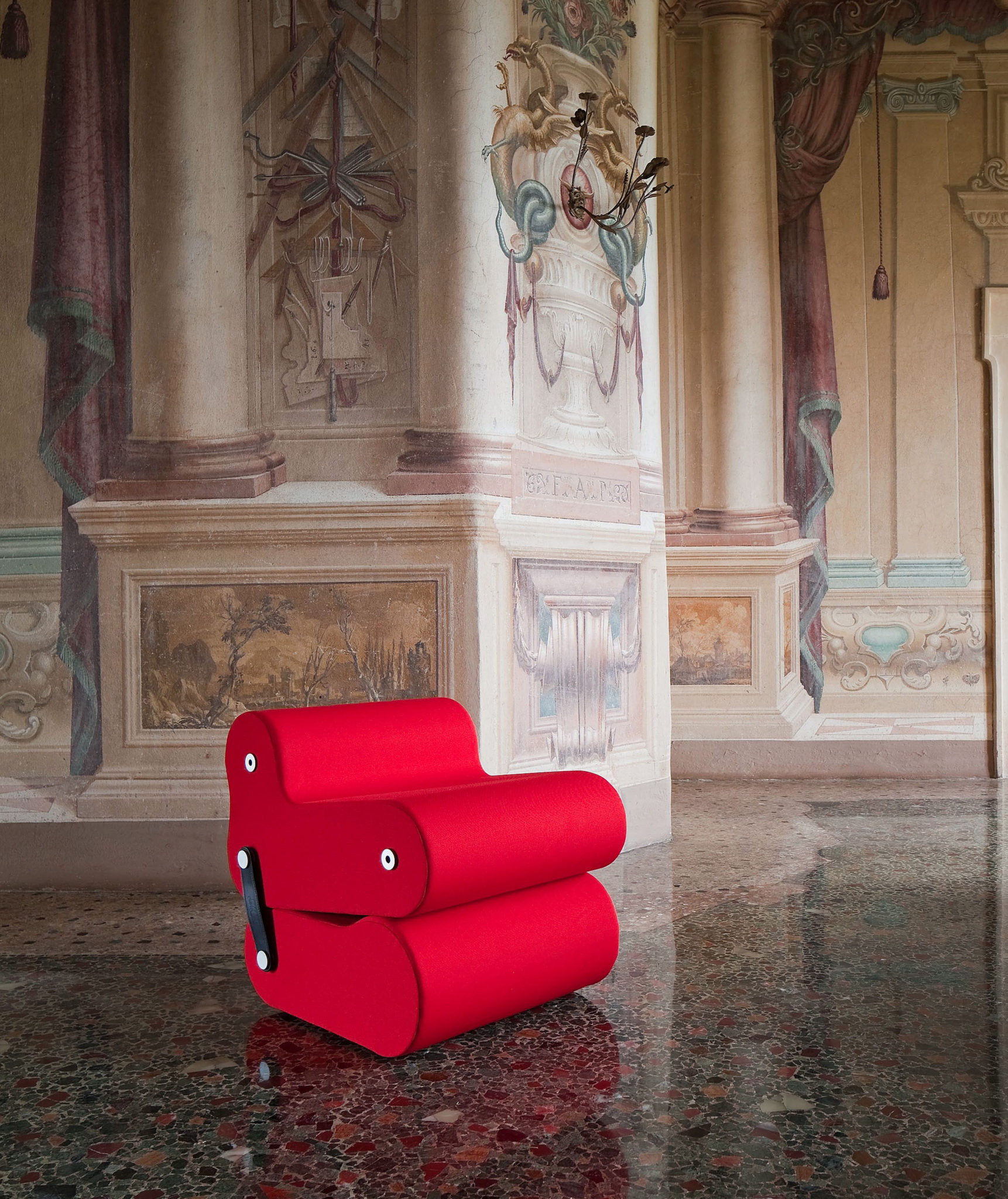 Poltrona Multichair Rosso design Joe Colombo for B-LINE - SDM Product ...