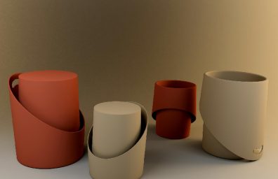 Kevin Clem e Rangoni Basilio Design / TATOU, sgabello contenitore ...