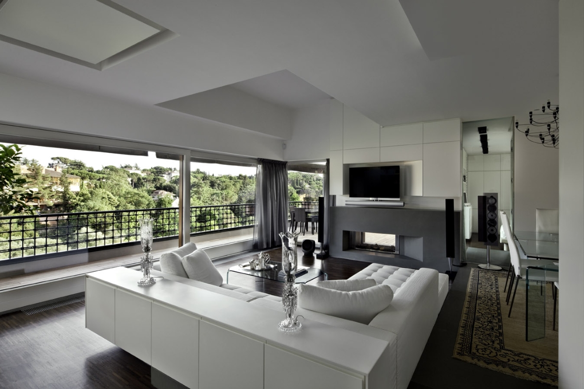 Un attico romano aperto sul cielo progettato da Westway architects ...