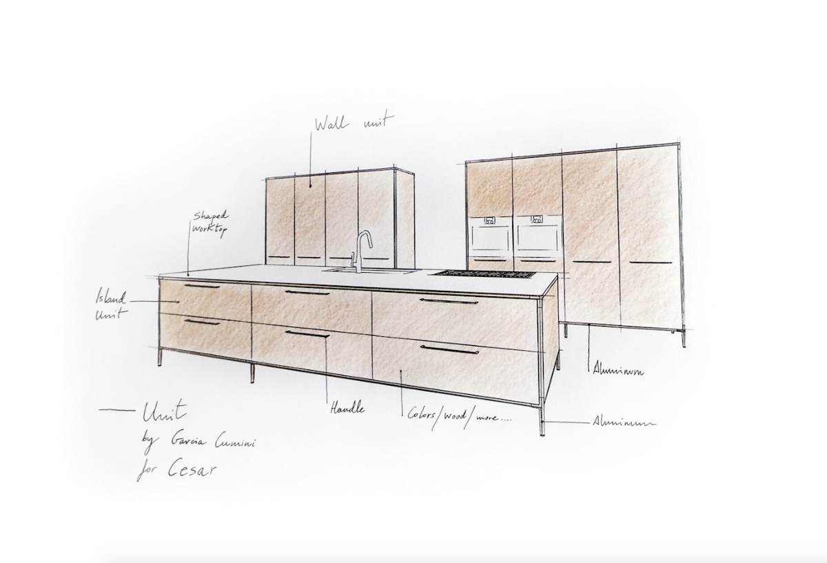 UNIT by CESAR The kitchen is mobile, preview Fuorisalone 2016