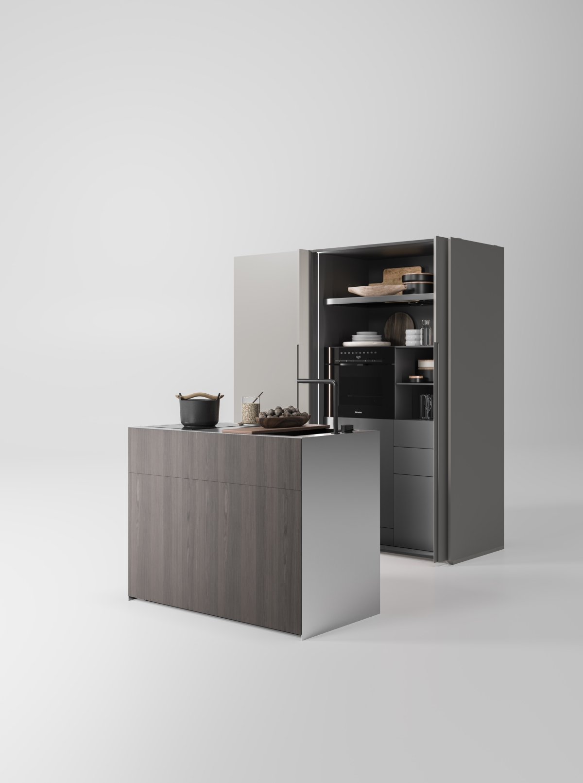 Small, convivial and prestigious: Falper reinvents living kitchens ...